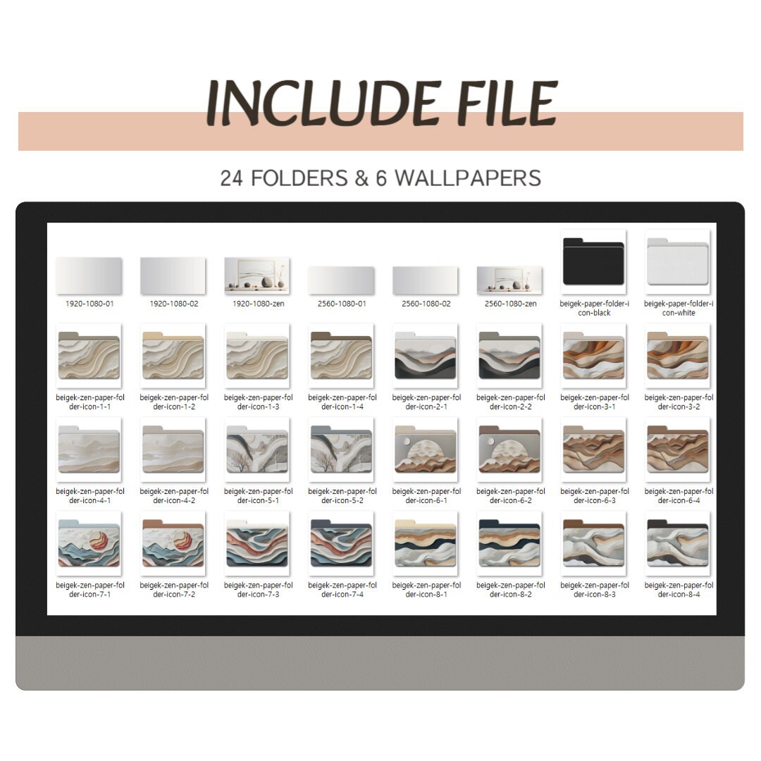 Zen Paper Style Folder Icon for Mac and Windows, Png Ico, Macbook ...