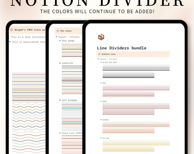 Notion Custom Package With Summer Lily Flower Theme, Notion Templete ...