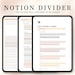 Simple Line Notion Dividers Collection, Dashboard Decoration, Making ...