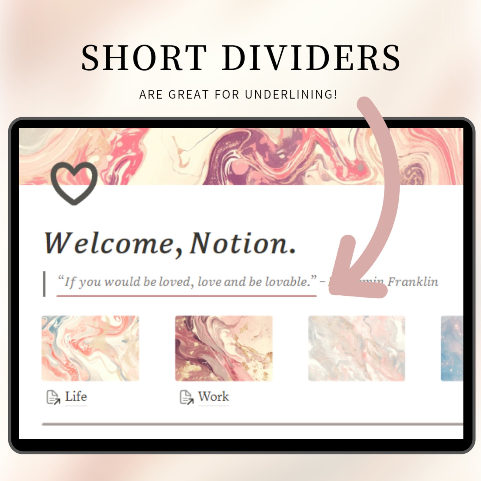 Simple Line Notion Dividers Collection, Dashboard Decoration, Making ...