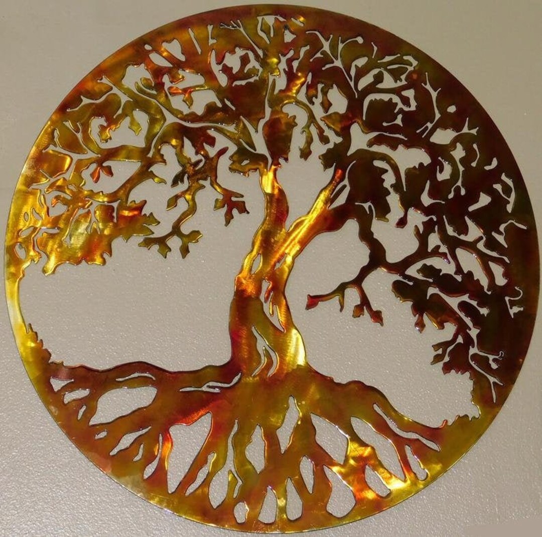 New Metal Tree of Life Handmade Metal Art - Etsy