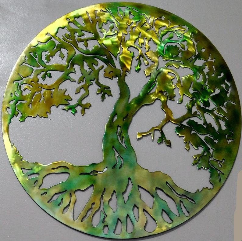 New Metal Tree of Life Handmade Metal Art - Etsy