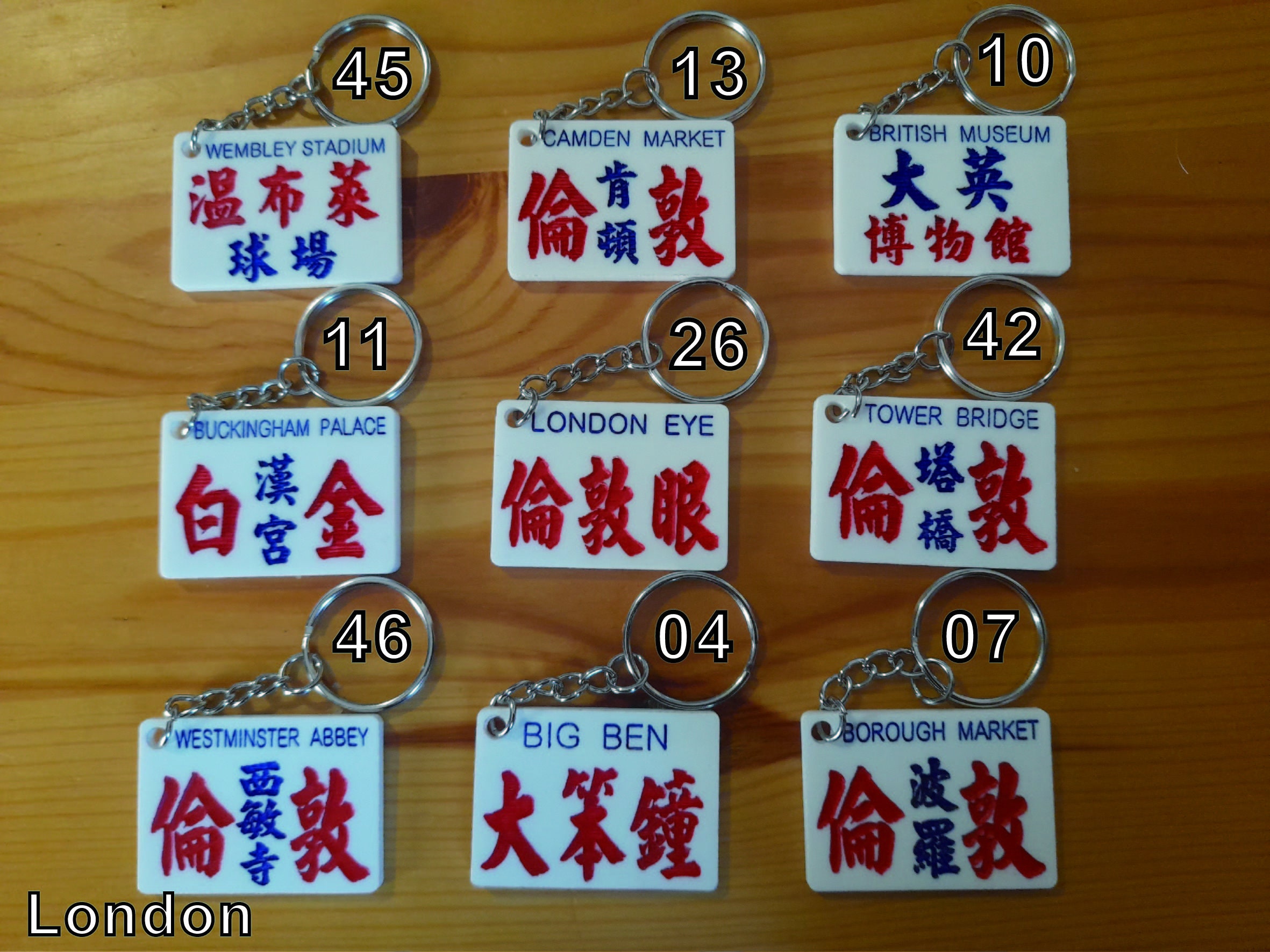 Key Chain - UK Cities and Attractions in Hong Kong Minibus Style - Etsy