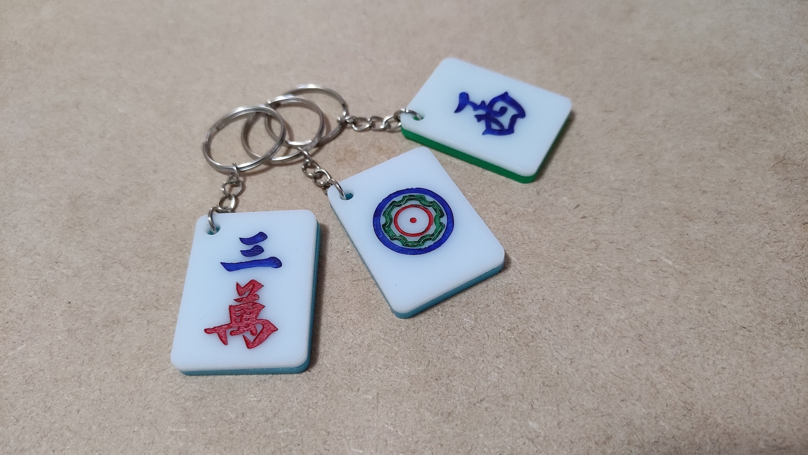 Hong Kong Life Size Mahjong Key Chain - Etsy UK
