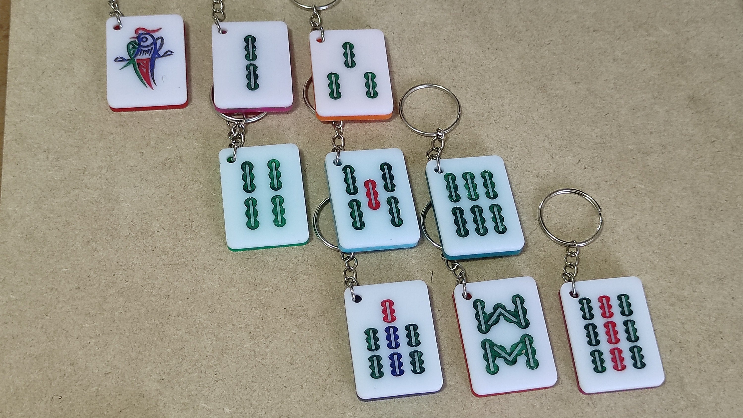 Hong Kong Life Size Mahjong Key Chain - Etsy UK