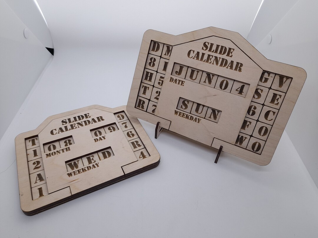 Daily Puzzle -- Slide Calendar - Etsy