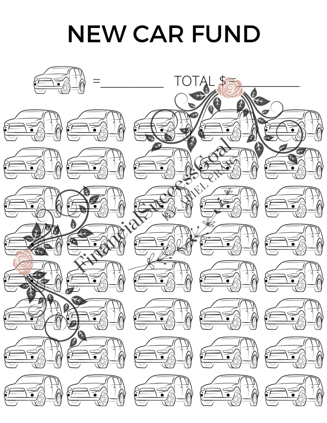 New Car Fund, Letter Size, Sinking Funds Budget, Sinking Funds, Sinking ...