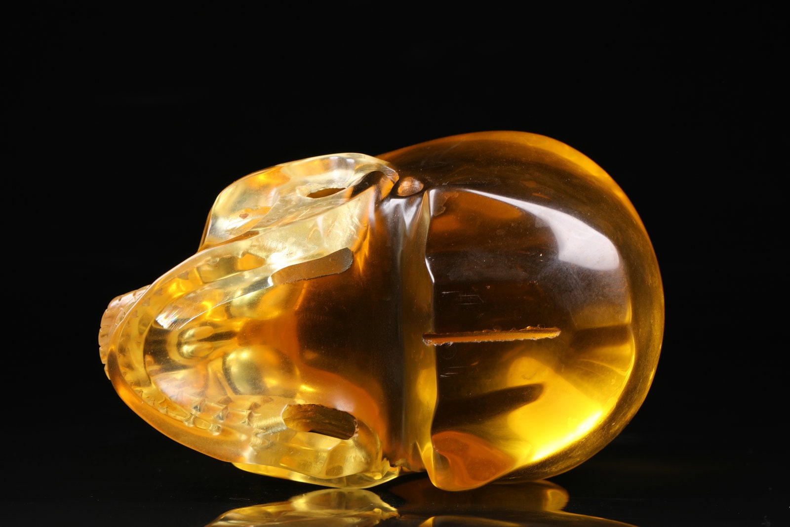 Skull 5 Inch , ORANGE / AMBER OBSIDIAN , Hand Carved , Spiritual ,reiki ...