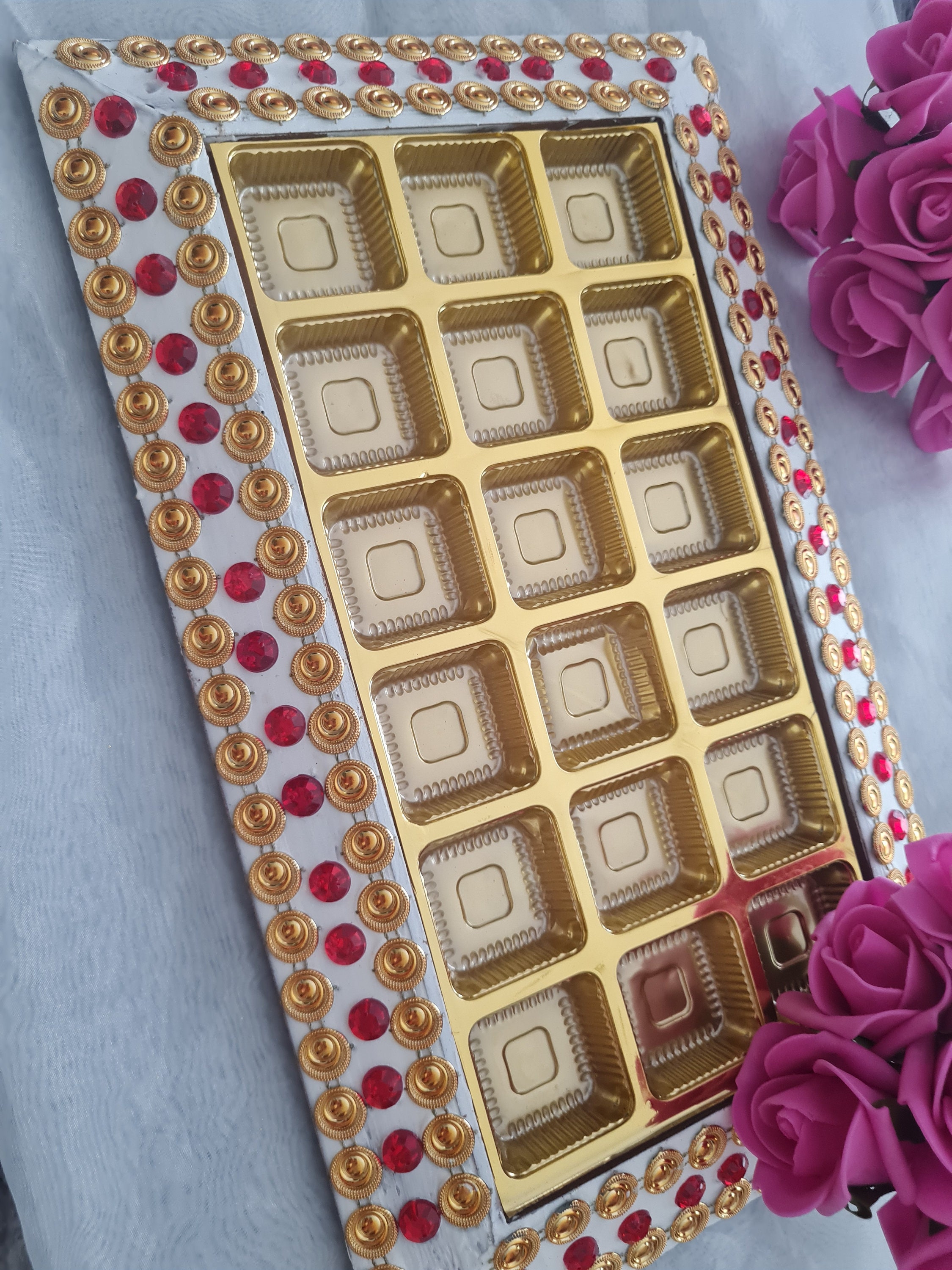 Luxury Wedding Tray: Indian Mithai Sweet Compartment Tray - Etsy