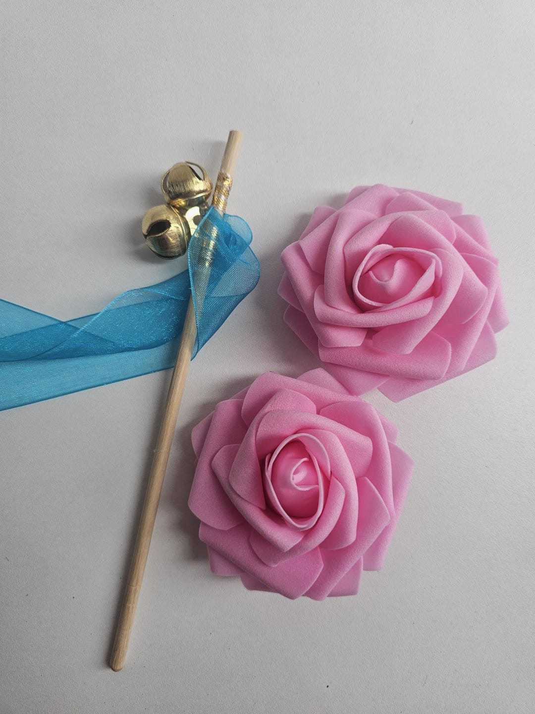 12 Wedding Phera Wand Bells Gold, Ribbon Streamer Wedding Party Favor ...