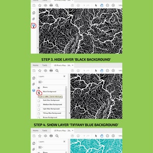 Printable United States River Map - Etsy