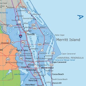 Political Map of Florida (adobe Illustrator, PDF) - Etsy