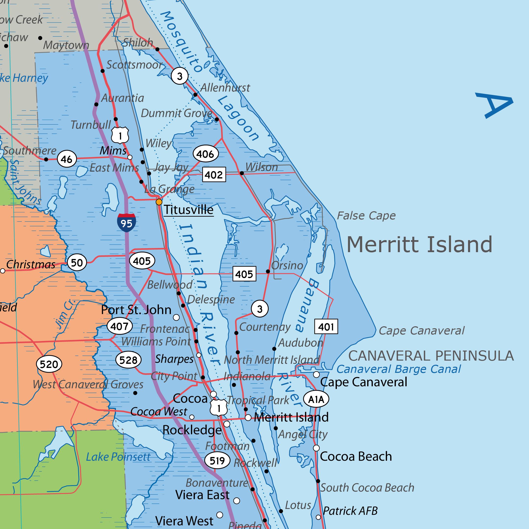 Political Map of Florida (adobe Illustrator, PDF) - Etsy