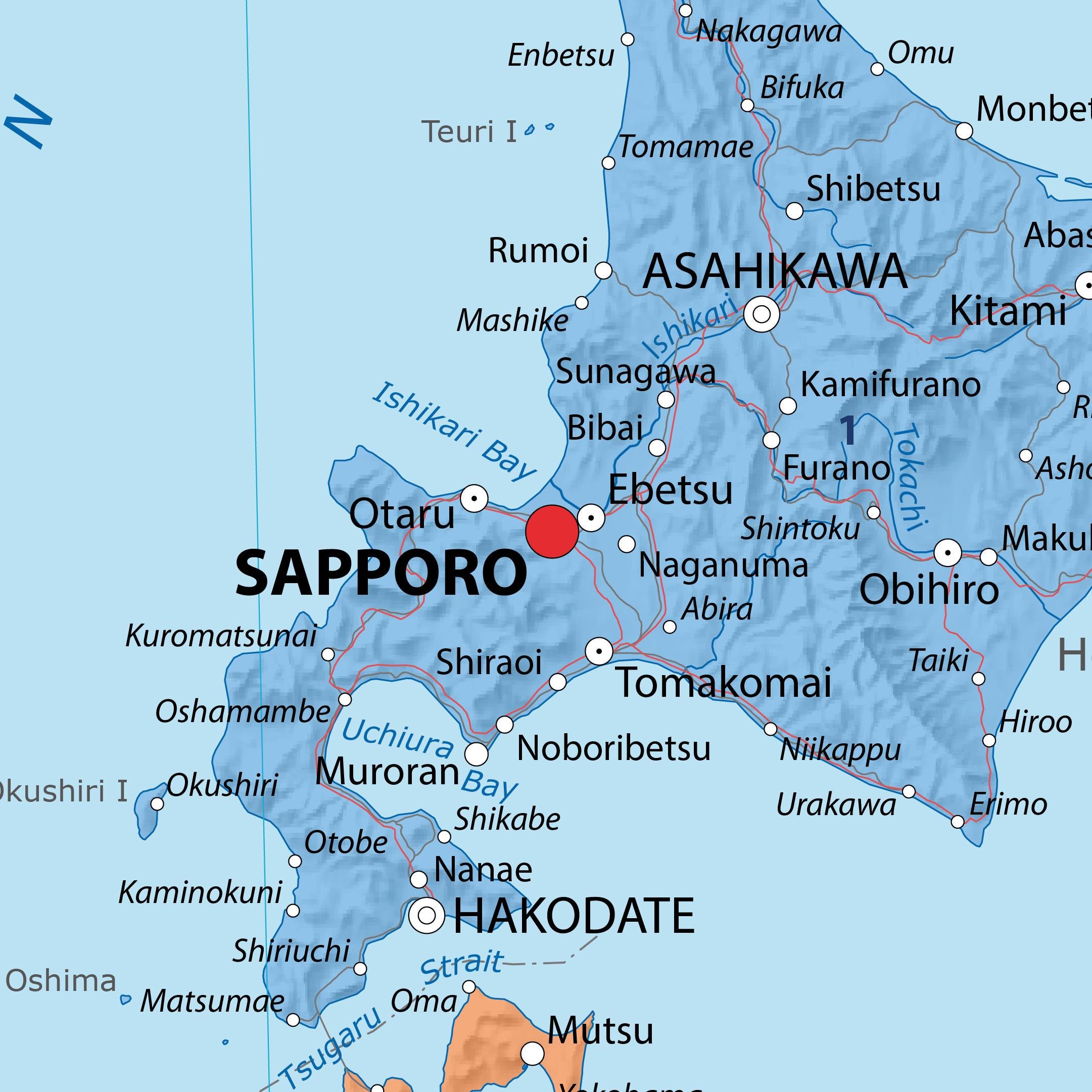 Political Map of Japan (adobe Illustrator, PDF) - Etsy