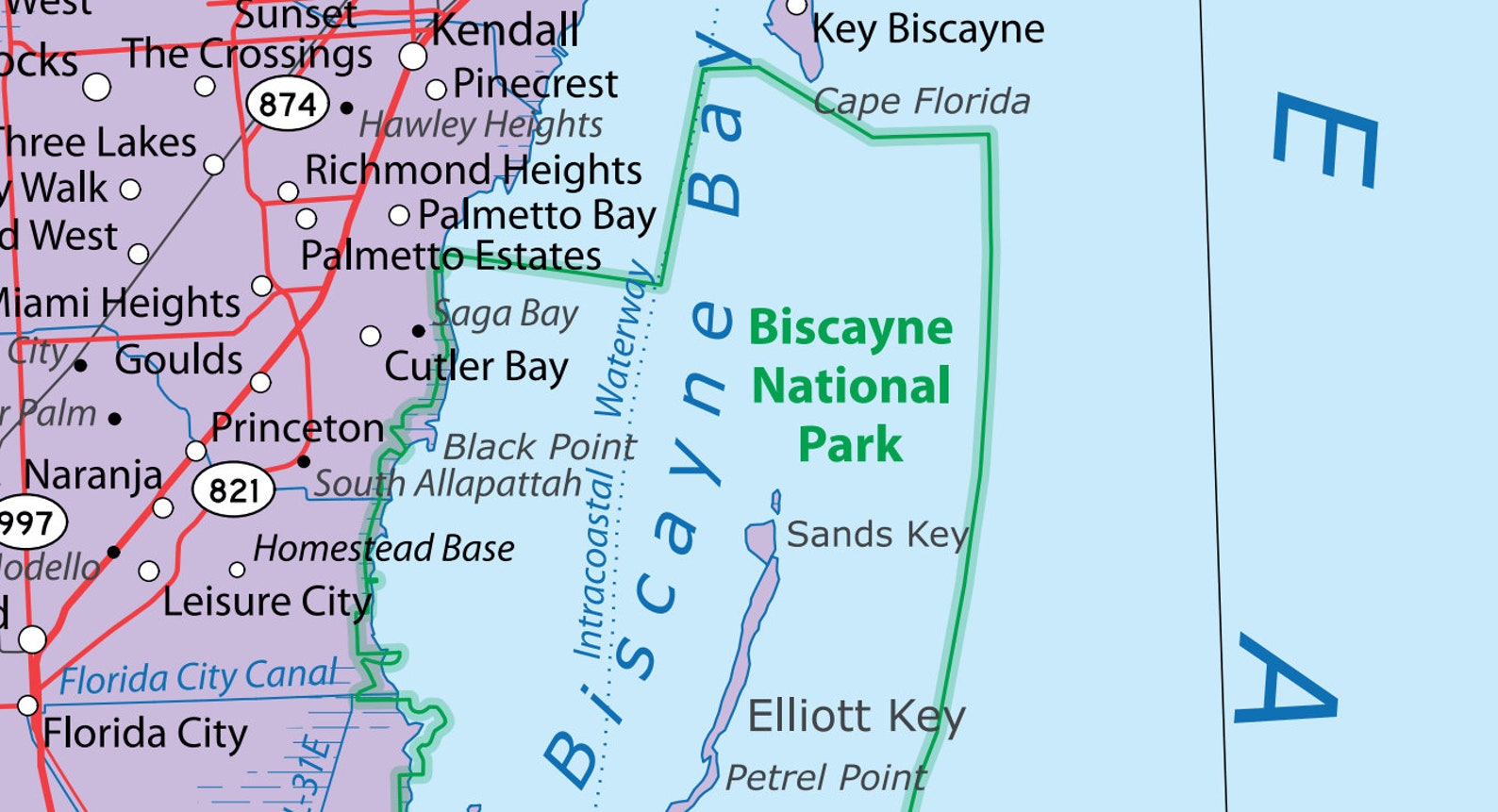 Political Map of Florida adobe Illustrator, PDF: Vector, Printable ...