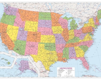 Political Map of Japan adobe Illustrator PDF: Vector | Etsy