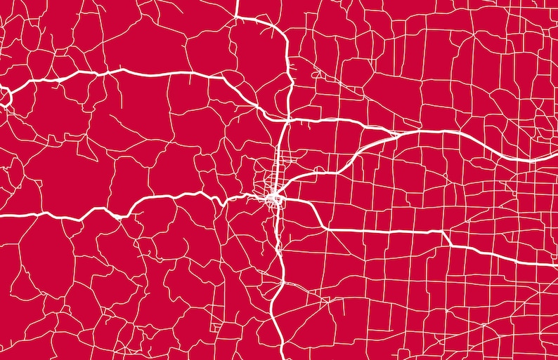 Printable United States Road Map - Etsy
