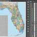 Political Map of Florida (adobe Illustrator, PDF) - Etsy
