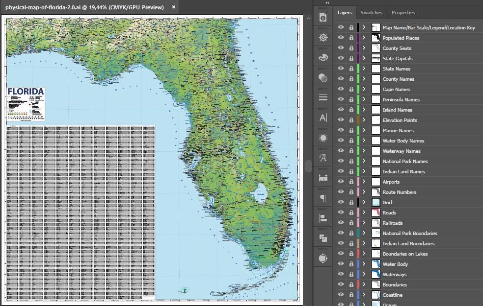 Florida Topographic Map Pdf Free Printable Maps