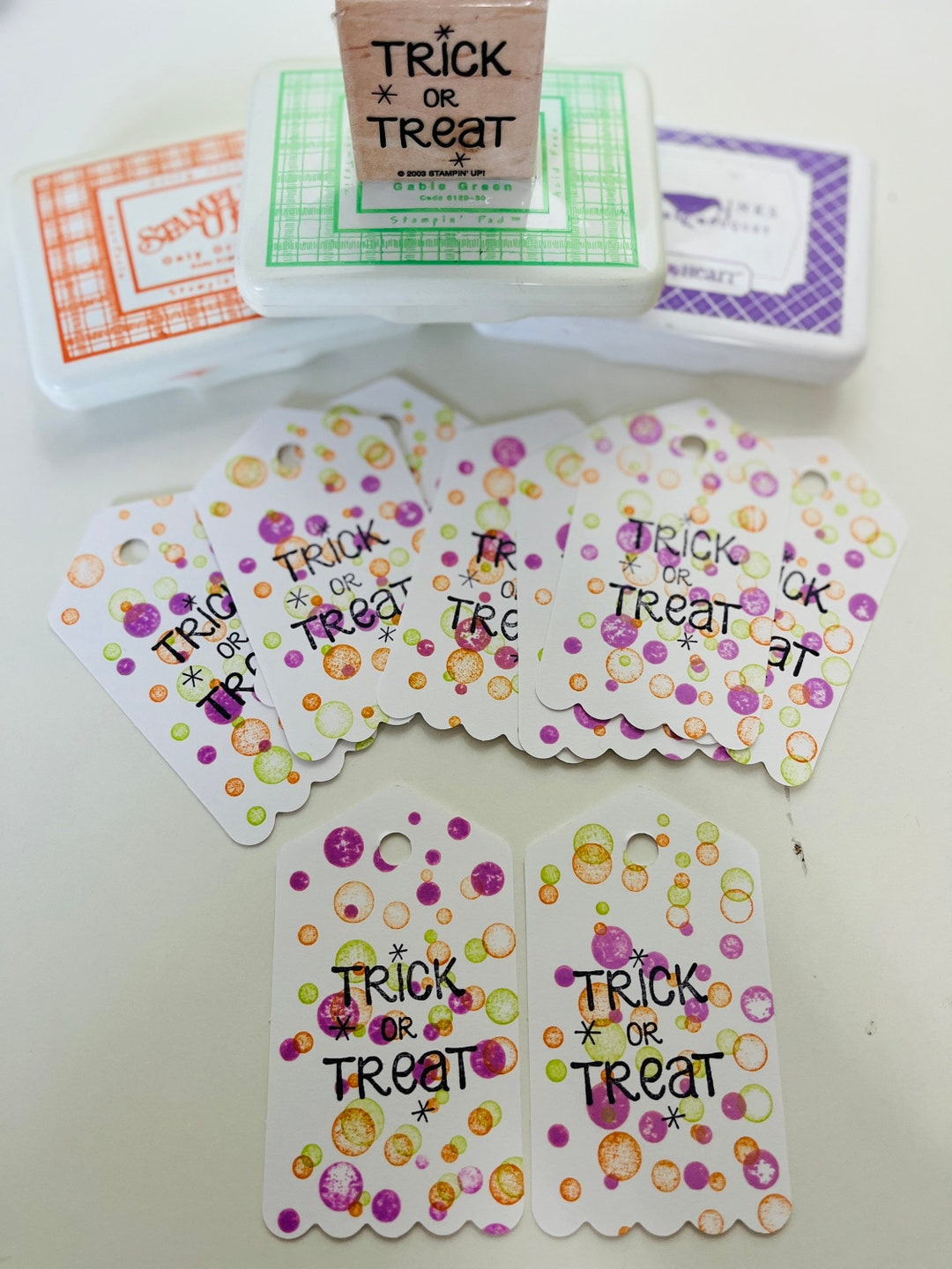 Halloween Tags | Set of 18 | Trick or Treat | Candy Bag Tag | Gift Tags ...