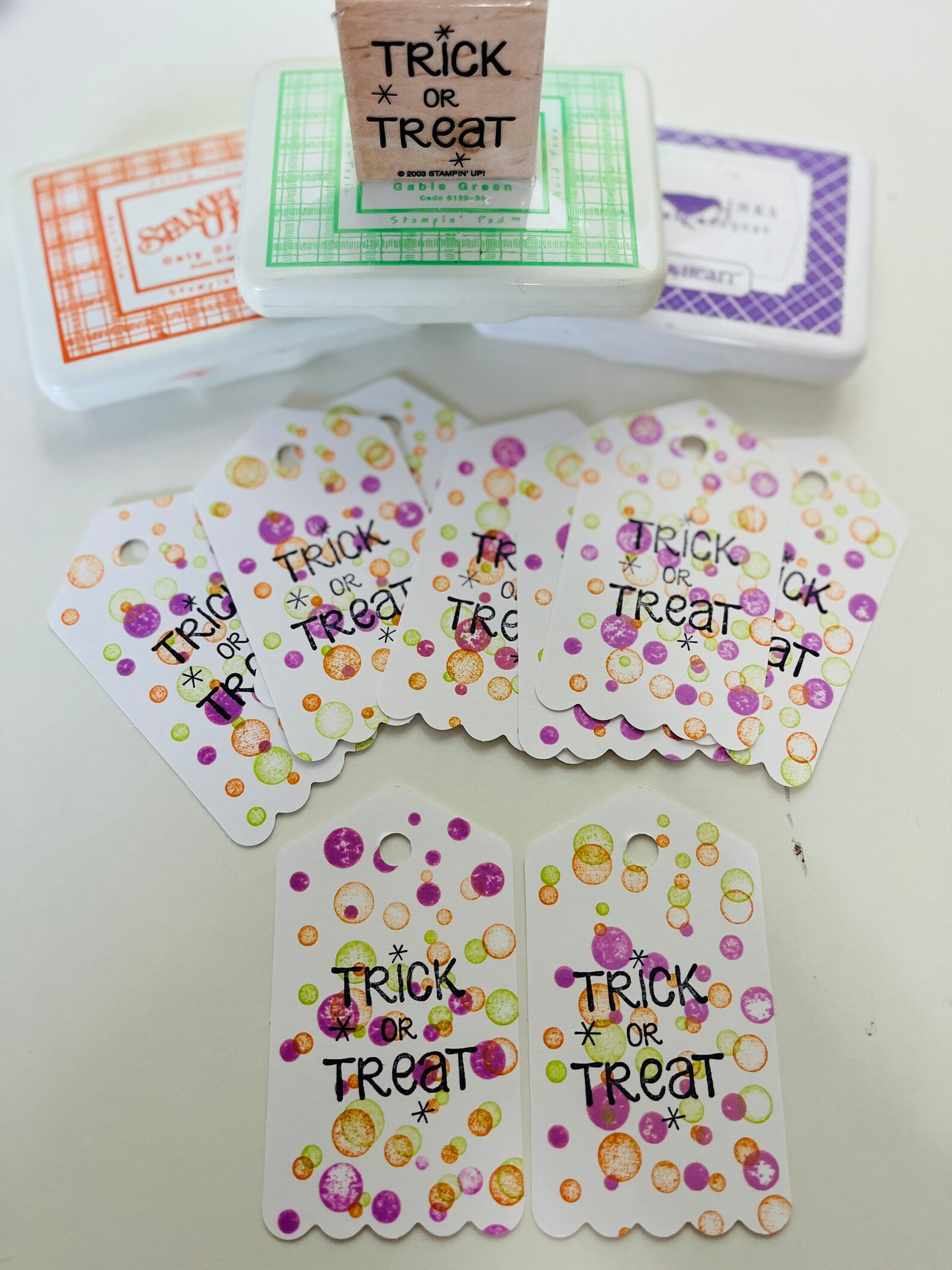 Halloween Tags | Set of 18 | Trick or Treat | Candy Bag Tag | Gift Tags ...