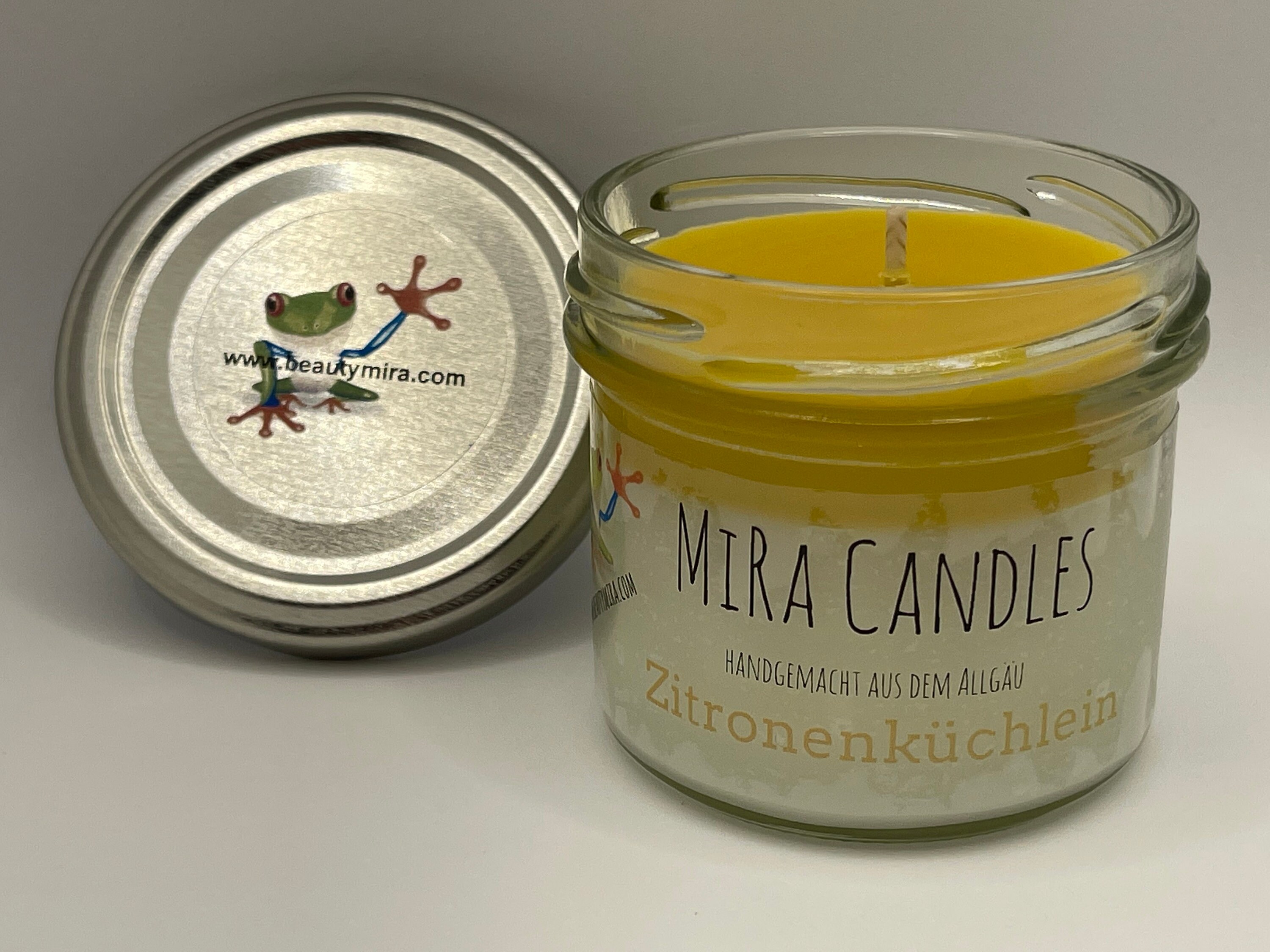 Mira Candles lemon Cake Scented Candle in a Glass, Handmade - Etsy UK