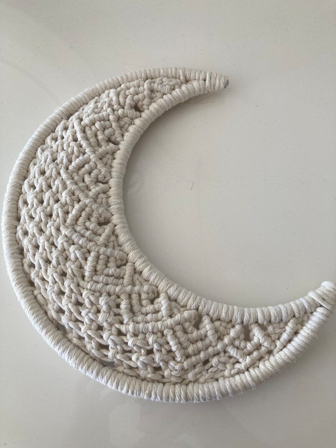 Macrame Moon Crescent Moon handmade Moon Macrame Bedroom - Etsy