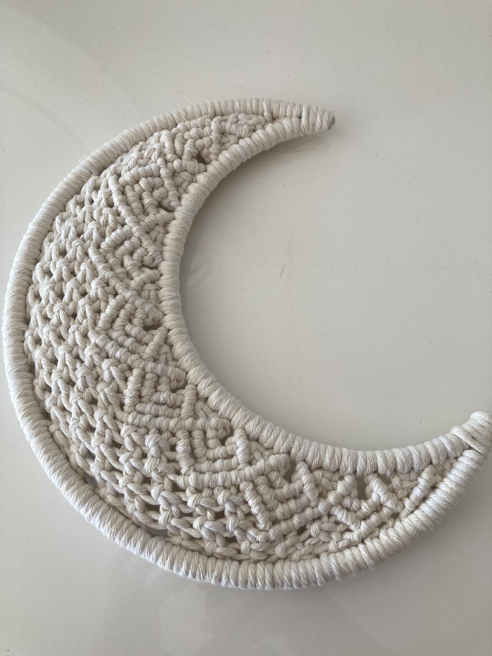 Macrame Moon Crescent Moon handmade Moon Macrame Bedroom - Etsy