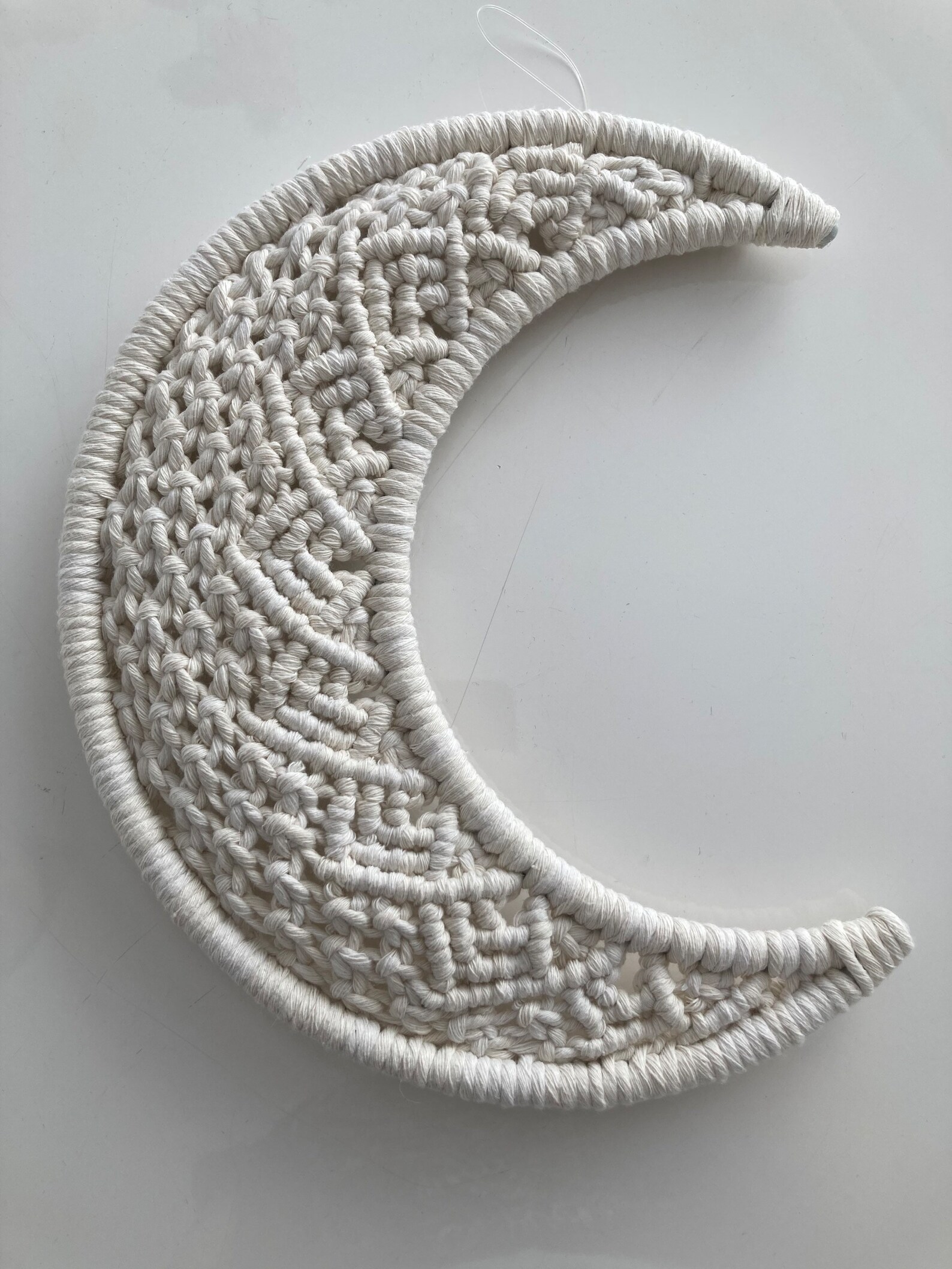 Macrame Moon Crescent Moon handmade Moon Macrame Bedroom - Etsy