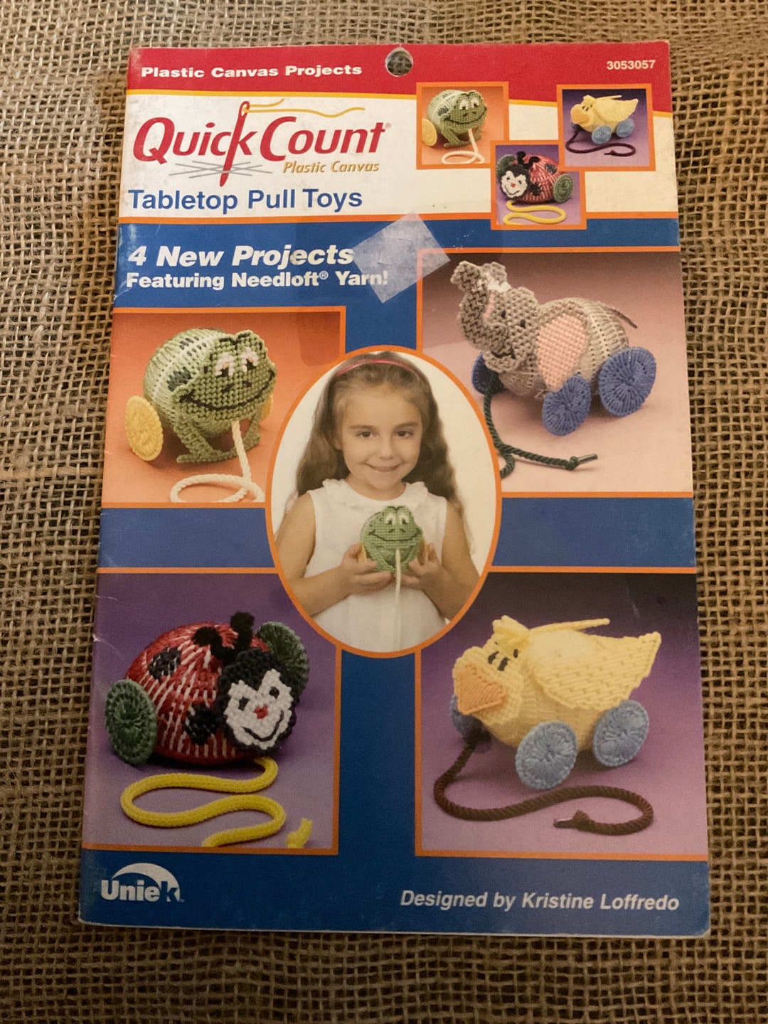Quick Count Plastic Canvas Tabletop Pull Toys Patterns Leaflet - Etsy