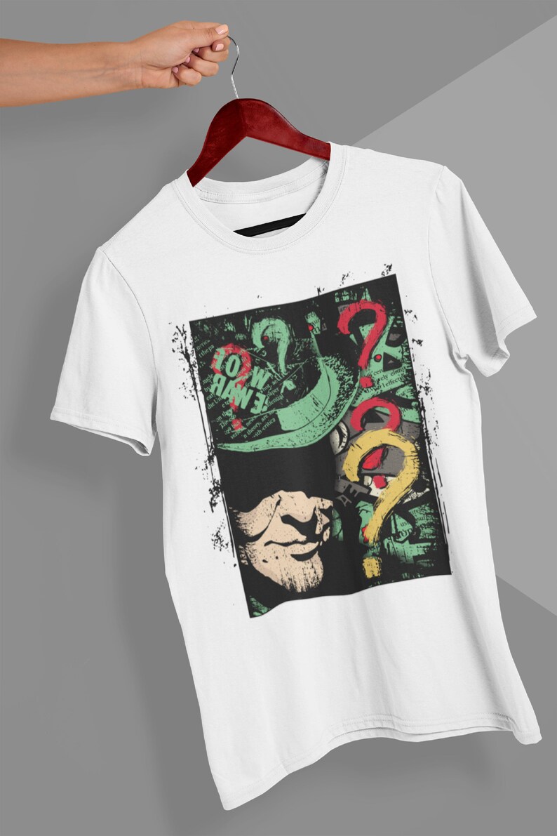 The Riddler Shirts Riddler Symbol Crewneck Shirt Super - Etsy