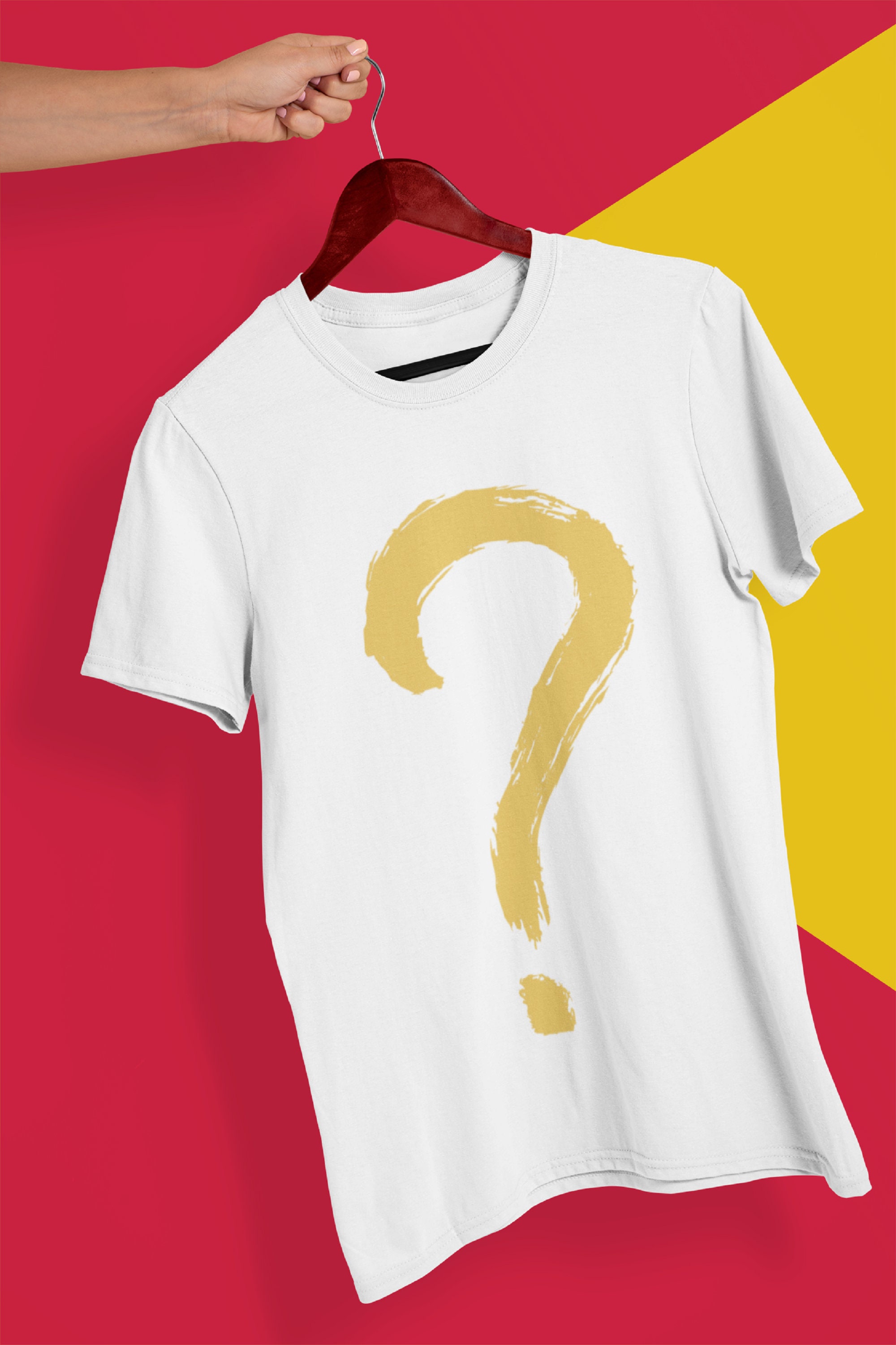 The Batman Riddler Shirt Question Mark Logo T-shirts DC Universe Fandom ...