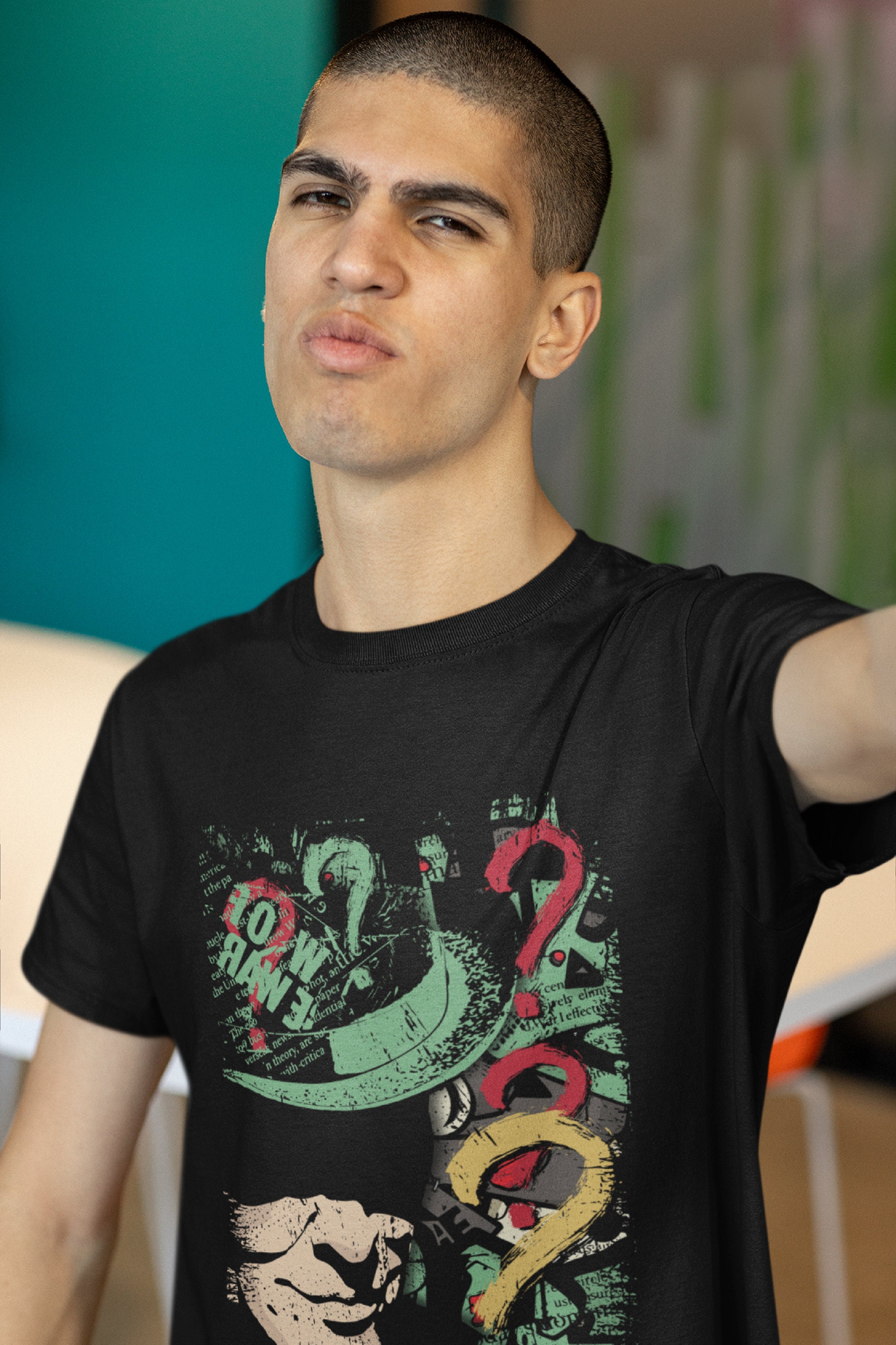 The Riddler Shirts Riddler Symbol Crewneck Shirt Super - Etsy