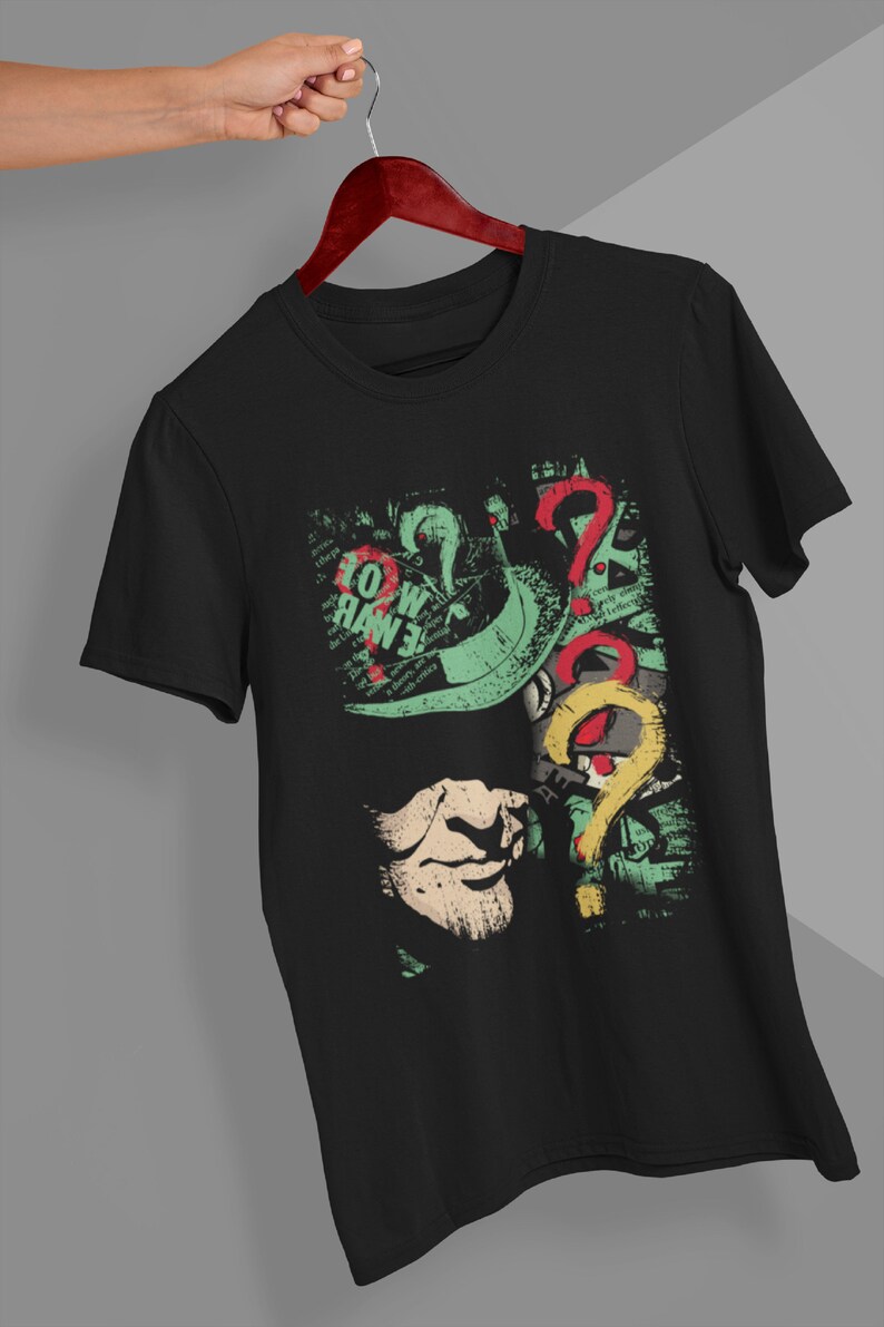 The Riddler Shirts Riddler Symbol Crewneck Shirt Super - Etsy