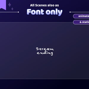 Twitch Animated Scenes Starry Night Cosmic Stars Intermission Screens ...