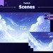 Twitch Overlay Nature Stream Package Green Vtuber Background Cozy Forest Floral Animated Screen ...