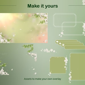 Cute Flower Frog Overlay | Animated Stream Overlay | Vtuber Twitch ...