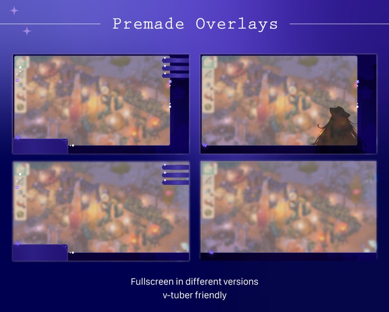 Animated Twitch Overlay Butterfly Dream | Cute Flower Stream Package ...