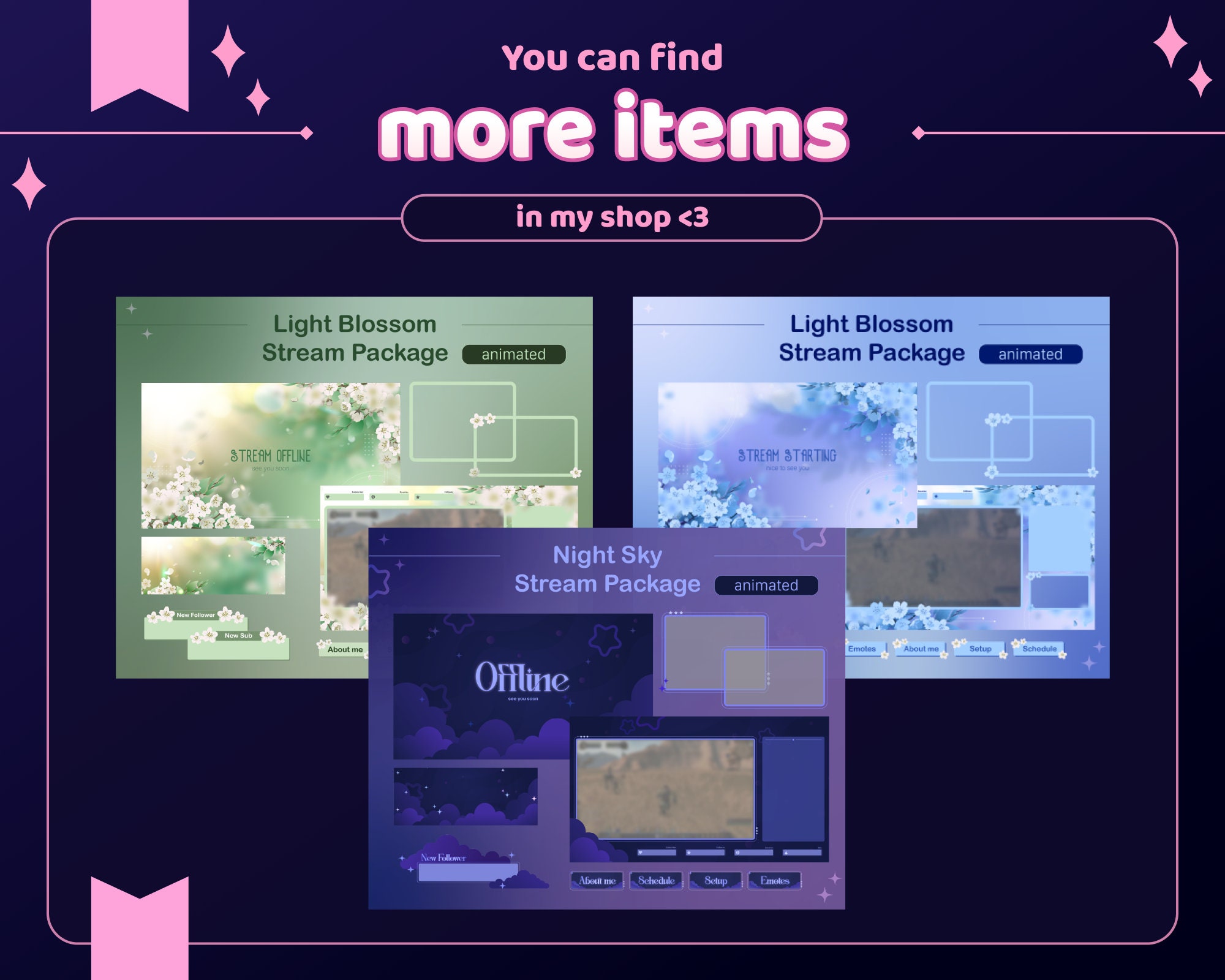 8 Cute Mystic Moon Sub Badges | Twitch Pastel Pink Space Sub Badge ...