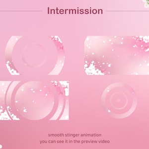 Pink Twitch Overlay Nature | Cozy Garden Vtuber Overlay | Forest Stream ...