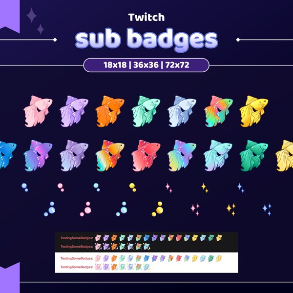 Twitch Koi Emotes - Etsy