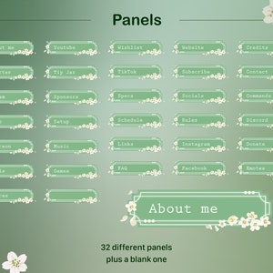 Twitch Overlay Nature Stream Package Green Vtuber - Etsy