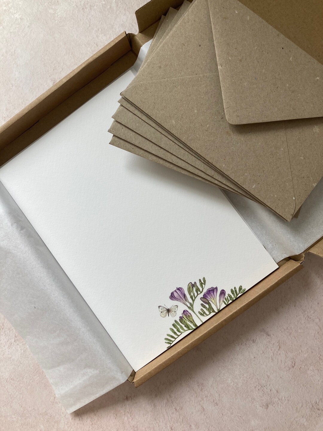 Freesia Writing Paper Set With Envelopes - Etsy UK