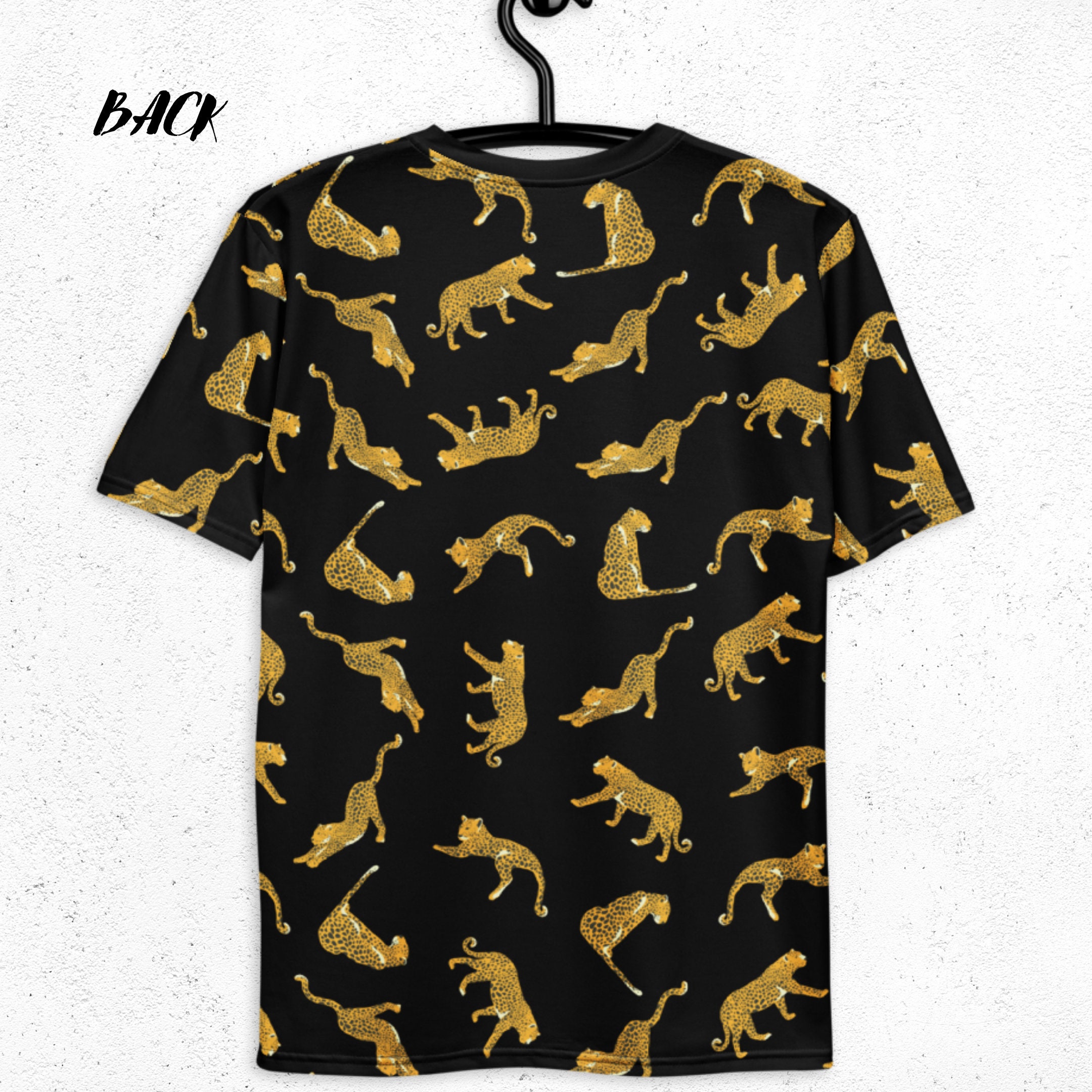 Cheetah Shirt for Men, All-over Print Men T-shirt, Men Leopard Shirt ...