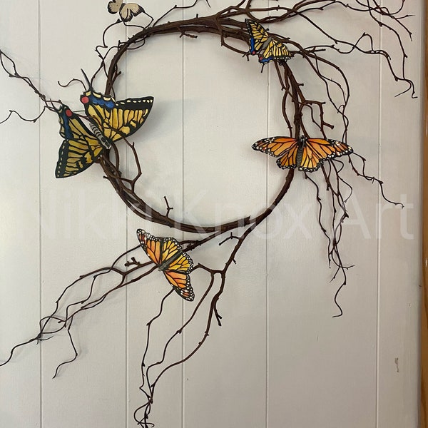 Butterfly Wreath - Etsy