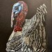 Original Strutting Turkey Tom Drawing - Etsy