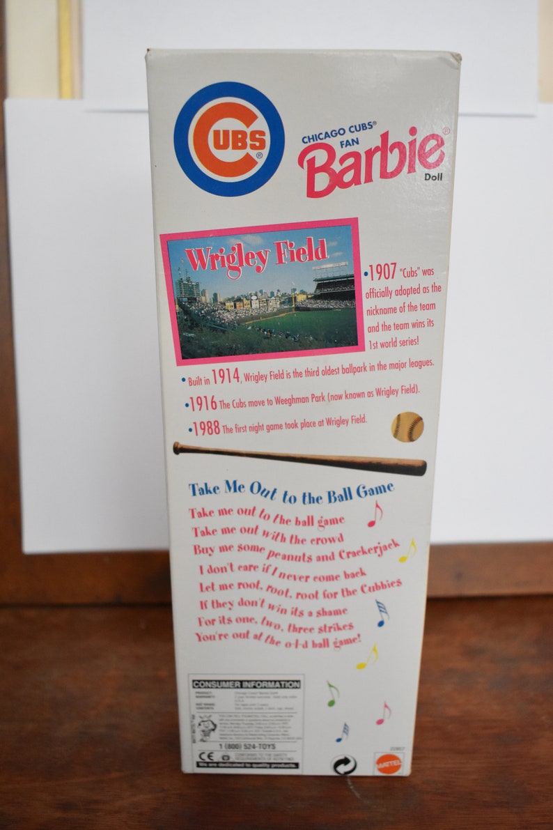 Chicago Cubs Fan Barbie - Special Edition 1999 - Complete With ...