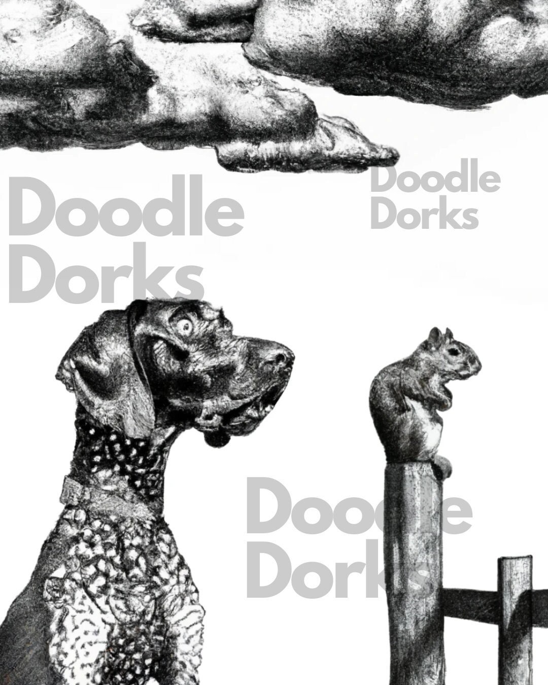 The Frozen Pointer Pen and Ink Doodledorks - Etsy