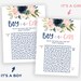 Boy or Girl Gender Reveal Labyrinth Maze Game He or She Game Navy and ...