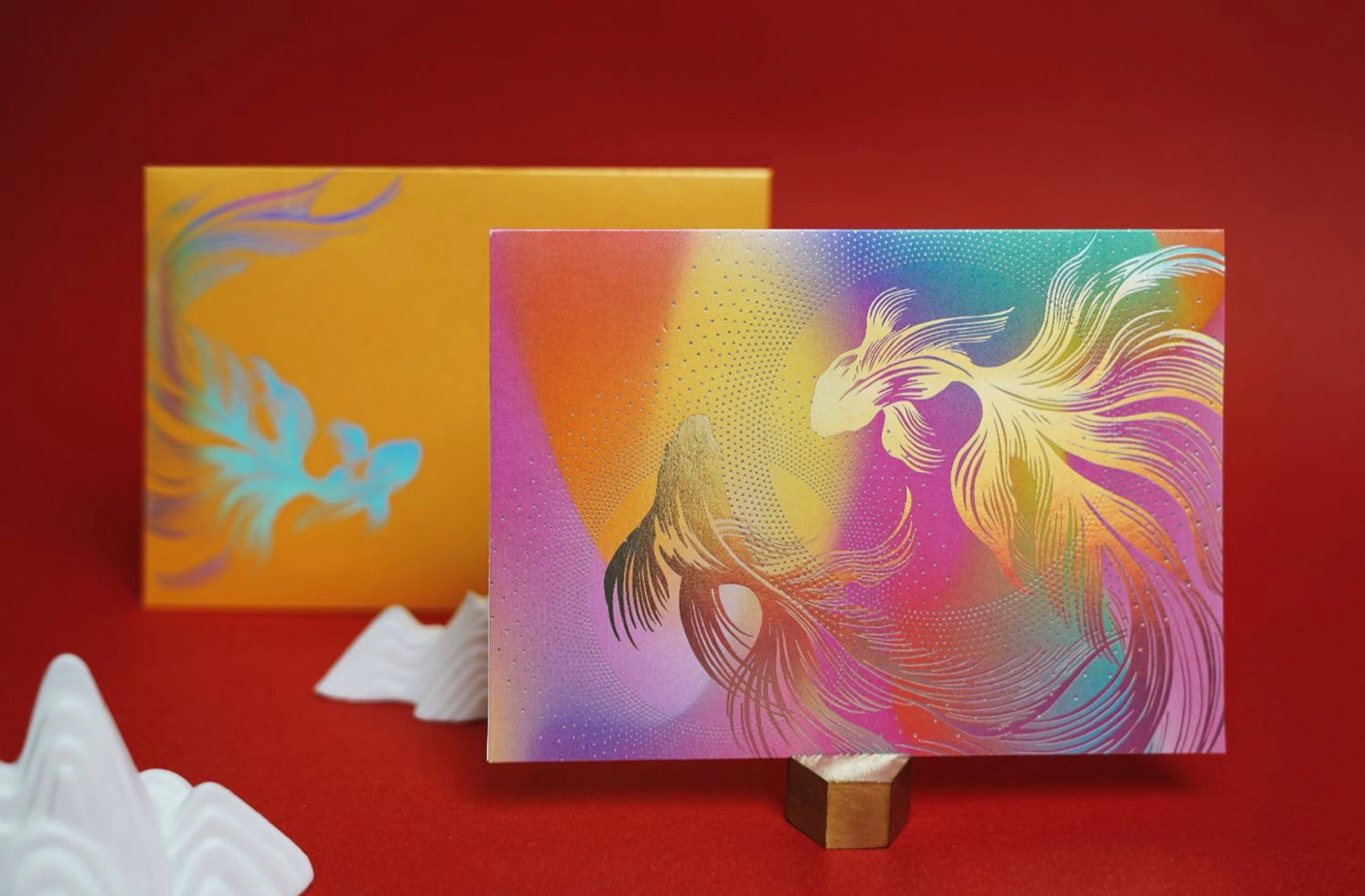 Pop up 3D Christmas Cards, Metallic Foil Greeting Cards, New Year Card ...